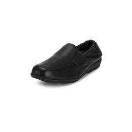 vitaform Hirschleder Slipper in schwarz | Gr.: 45