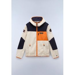 Napapijri Hoodie "Yupik Fzh 3" in Weiß | Gr.: S