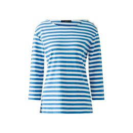 Oui T-Shirt SUNALA in offwhite blue | Gr.: 42
