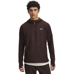 Under Armour Sportshirt "Trail Run Hoodie" in Braun | Gr.: XL