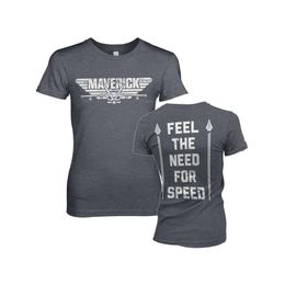 Top Gun Shirt in Grau | Gr.: XL
