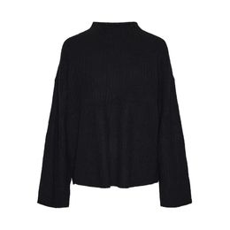 Pieces Pullover mit hohem Kragen in Black | Gr.: L