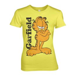 GARFIELD Shirt in Gelb | Gr.: XXL