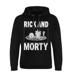 Rick and Morty Hoodie in Schwarz | Gr.: L
