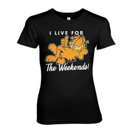 GARFIELD Shirt in Schwarz | Gr.: XXL