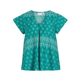 Vila Bluse 'ATNIA' Damen Größe XXL jade / weiß