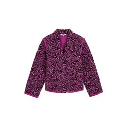 WE Fashion Jacke M&auml;dchen Gr&ouml;&szlig;e 122/128 lila / pink / schwarz