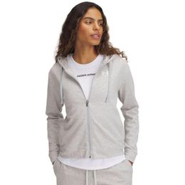 Under Armour Longsleeve "Rival Terry Full-Zip" in Grau | Gr.: M