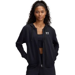 Under Armour Longsleeve "Rival Terry Full-Zip" in Schwarz | Gr.: S