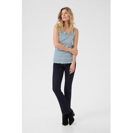Cream Jerseytop CRRibba Slim fit in Blue Heaven Stripe | Gr.: XXL