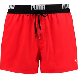 Puma Badeshorts Herren Größe XXL rot / schwarz / weiß