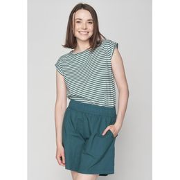 Greenbomb T-Shirt Basic in Oliv Streifen | Gr.: XXL