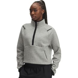 Under Armour Fleecejacke/Fleecepullover "Unstoppable Fleece Half-Zip" in Grau | Gr.: L