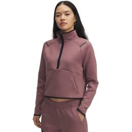 Under Armour Fleecejacke/Fleecepullover "Unstoppable Fleece Half-Zip" in Braun | Gr.: XS