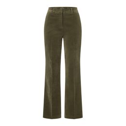 More & More More & More Stretch-Samthose, Bügelfalte in olive leaf | Gr.: 34