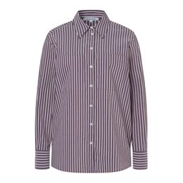 More & More More & More lange Hemdbluse, Baumwollmix in ruby orchid white woven blouse stripe | Gr.: 36