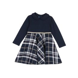Chicco Kleid Mädchen Größe 86 dunkelblau / grau / dunkelrot / weiß