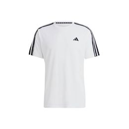 Adidas Train Essentials 3-Streifen Training T-Shirt in Weiß | Gr.: M