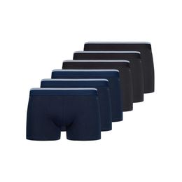 Skiny Boxershort 6er Pack in Blau/Schwarz | Gr.: M