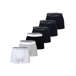 Gant Boxershort 6er Pack in Schwarz/Schwarz/Grau/Weiß | Gr.: XXL