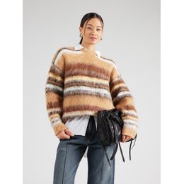 Topshop Pullover 'HALEY' Damen Gr&ouml;&szlig;e XS camel / braun / schwarz / offwhite