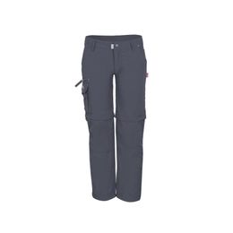 Trollkids Zipp-Off-Trekkinghose Oppland in dark grey | Gr.: 116
