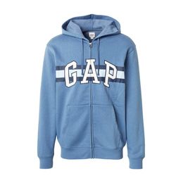 GAP Zip-Up Hoodie 'HERITAGE' male Blue size XS