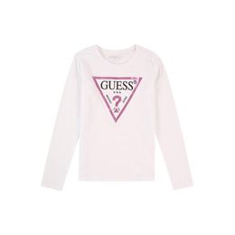 Guess Shirt Mädchen Größe 140 dunkelpink / schwarz / offwhite