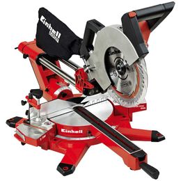 Einhell Zug-, Kapp- und Gehrungss&auml;ge &raquo;TE-SM 2534 Dual&laquo; 1800 W, 5100 U/min, Tischverl&auml;ngerungen rot-silber Gehrungstiefe 90&deg;: 90&deg;x90&deg;: 310x90 mm;...