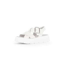 Gabor Fashion Plateau Sandalen in creme | Gr.: 39