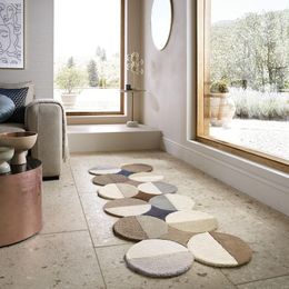FLAIR RUGS Wollteppich &raquo;Mia Ellipse&laquo; rechteckig 12 mm H&ouml;he mit gebogenem Zuschnitt Wolle