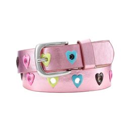 Playshoes PU-G&uuml;rtel Herzchen pink in Pink | Gr.: 75 cm