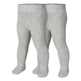 Playshoes 2er-Set: Thermo-Strumpfhosen in Grau | Gr.: 62/68