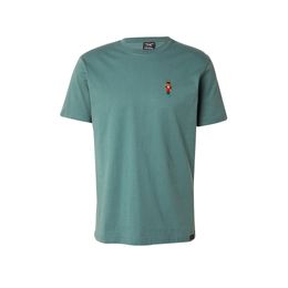 Iriedaily T-Shirt 'Nutcrax' Herren Gr&ouml;&szlig;e S smaragd / hellgr&uuml;n / rot / wei&szlig;