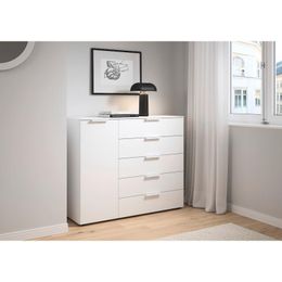 LeGer Home by Lena Gercke Kommode »Kommode Sideboard Schubladen Türenkommode SERINA eleganter Eyecatcher« mit 5 Schubkästen und 1 Tür sowie...