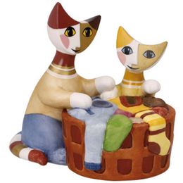 Goebel Dekofigur »Rosina Wachtmeister - Cats Piccoli aiutanti« Sammelfigur, Tierfigur bunt