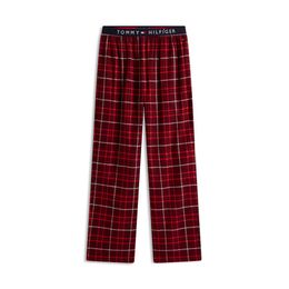 Tommy Hilfiger Pyjamahose Herren Gr&ouml;&szlig;e S dunkelrot / wei&szlig;