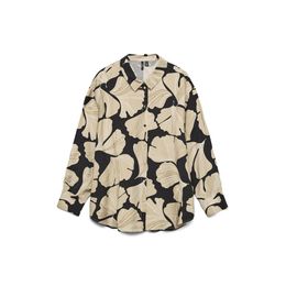 Vero Moda Curve Bluse Damen Größe XXL beige / schwarz / weiß