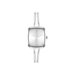 Calvin Klein Quarzuhr &raquo;CK ADORE BANGLE&laquo; Armbanduhr, Damenuhr, Edelstahlarmband, analog silberfarben Aparte Damenarmbanduhr