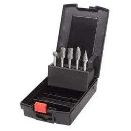 Milwaukee Hartmetall-Fr&auml;ser-Set f&uuml;r Geradschleifer 6 mm Schaft u. 10 mm Durchmesser, 5-tlg. Kassete