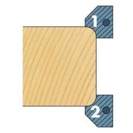 FELDER Ersatzmesser 20 x 21 x 2 mm, Radius 5 mm oben, 1 Paar