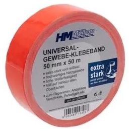 HM M&uuml;llner Gewebe-Klebeband 50 m, extra Stark | Orange