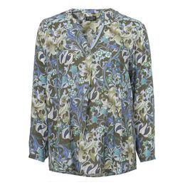 Via Appia Due Bluse Feminine Schlupfbluse mit floralem Allover-Muster in khaki multicolor | Gr.: 44