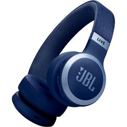 JBL On-Ear-Kopfhörer »LIVE 670NC« Bluetooth On-Ear-Kopfhörer Blau Bis zu 65 Stunden Akkulaufzeit mit Schnellladefunktion