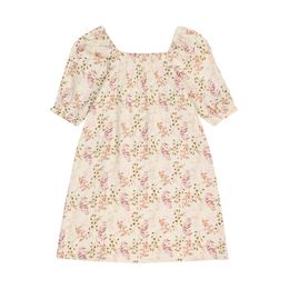 Vero Moda Girl Kleid 'Glow Natali' Mädchen Größe 122 beige / rosa / blutrot / schwarz