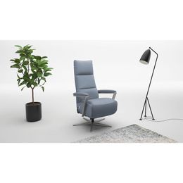 Sit & More sit&more TV-Sessel &raquo;Vario Comfort, inkl. Kopfteilverstellung & 360&deg; Drehfunktion&laquo; mit Gasdruck, H&ouml;he der Armelehnen 60cm blau