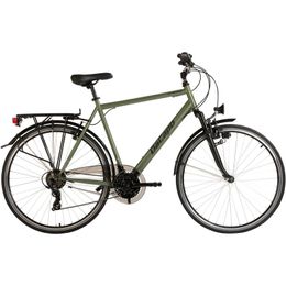 Dacapo Trekkingrad »Trekkingrad Herren 28'' Montreal Olivgrün 21 Gänge RH 58 cm« 21 Gang Kettenschaltung grün+schwarz