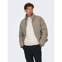 Only & Sons ONLY & SONS Steppjacke »ONSPACK LIFE PUFFER JACKET OTW« ohne Kapuze Walnut XXL XXL Moderne Pufferjacke von Only & Sons