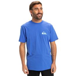 Quiksilver T-Shirt »Ev Mini Logo 2024« Nebulas Blue L L Stoff: Baumwoll-Jersey-Stoff [160 g/m2]