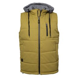 HERO by John Medoox Steppweste &raquo;VITO mit Kapuze Steppweste&laquo; Steppweste Kapuze Gef&uuml;ttert f&uuml;r Herren green nut XXL XXL Regular fit